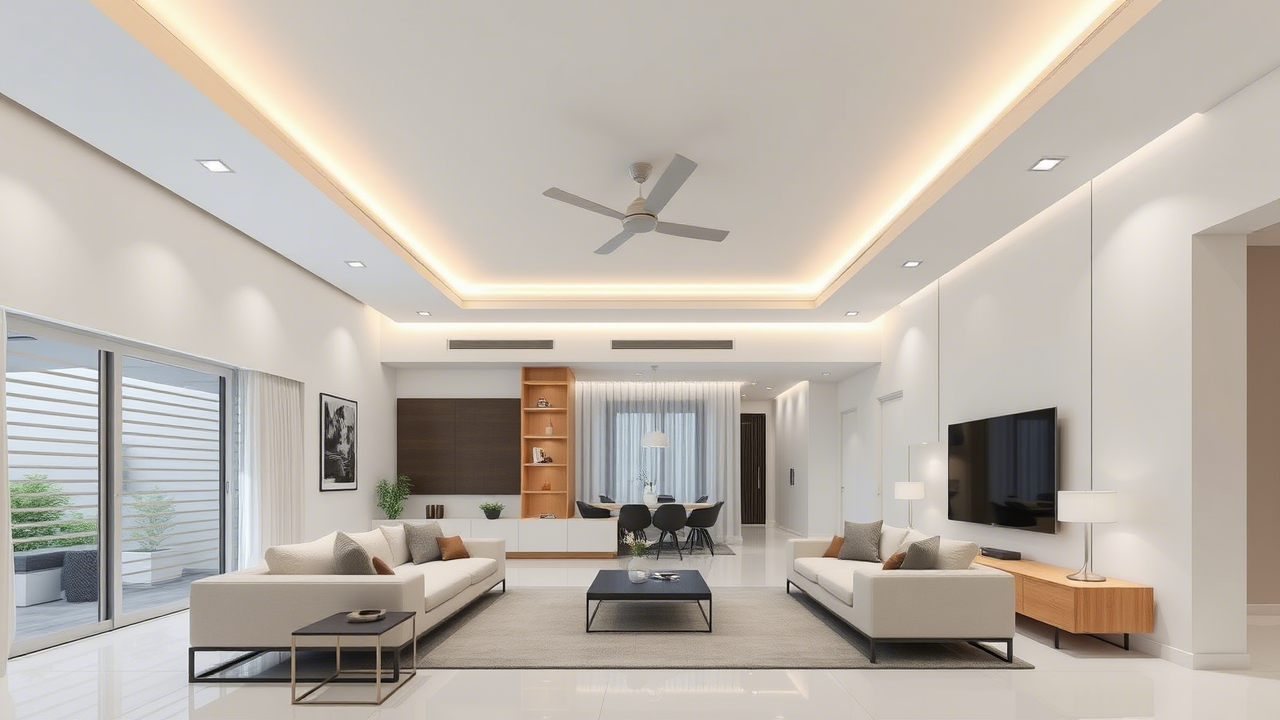 cara pasang plafon pvc ruang tamu - Jaya Intero